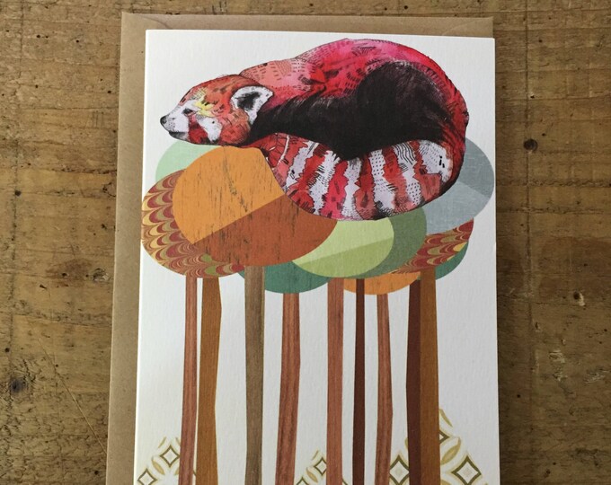 Red Panda // Greeting Card - Etsy