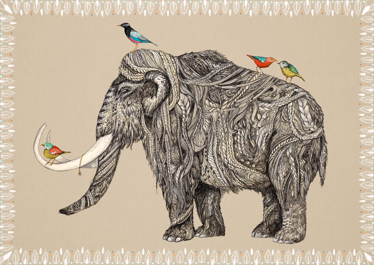 Tusk // Signed A4 Print | Etsy