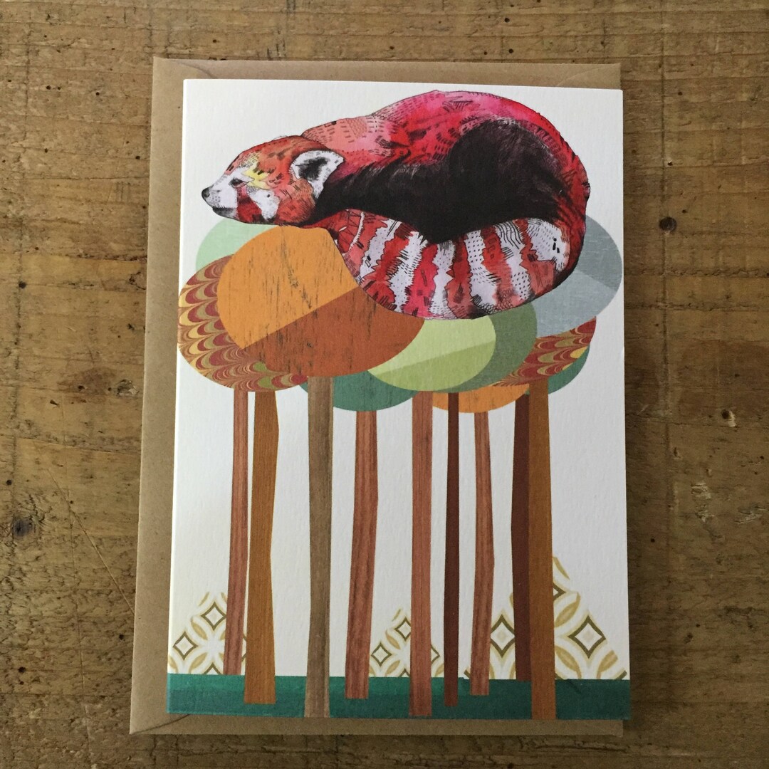 Red Panda // Greeting Card - Etsy