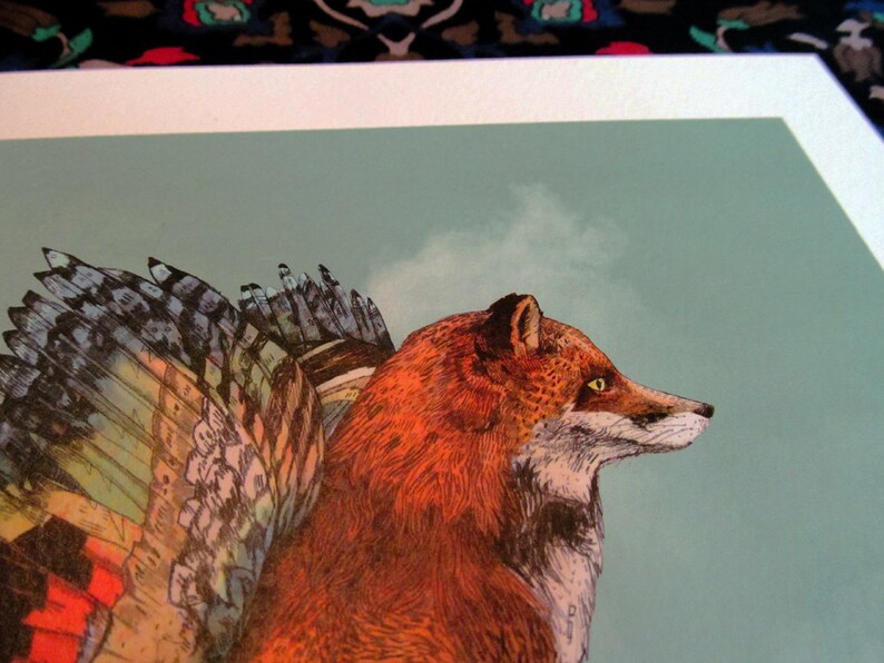 Flying Fox // Signed A3 Print - Etsy