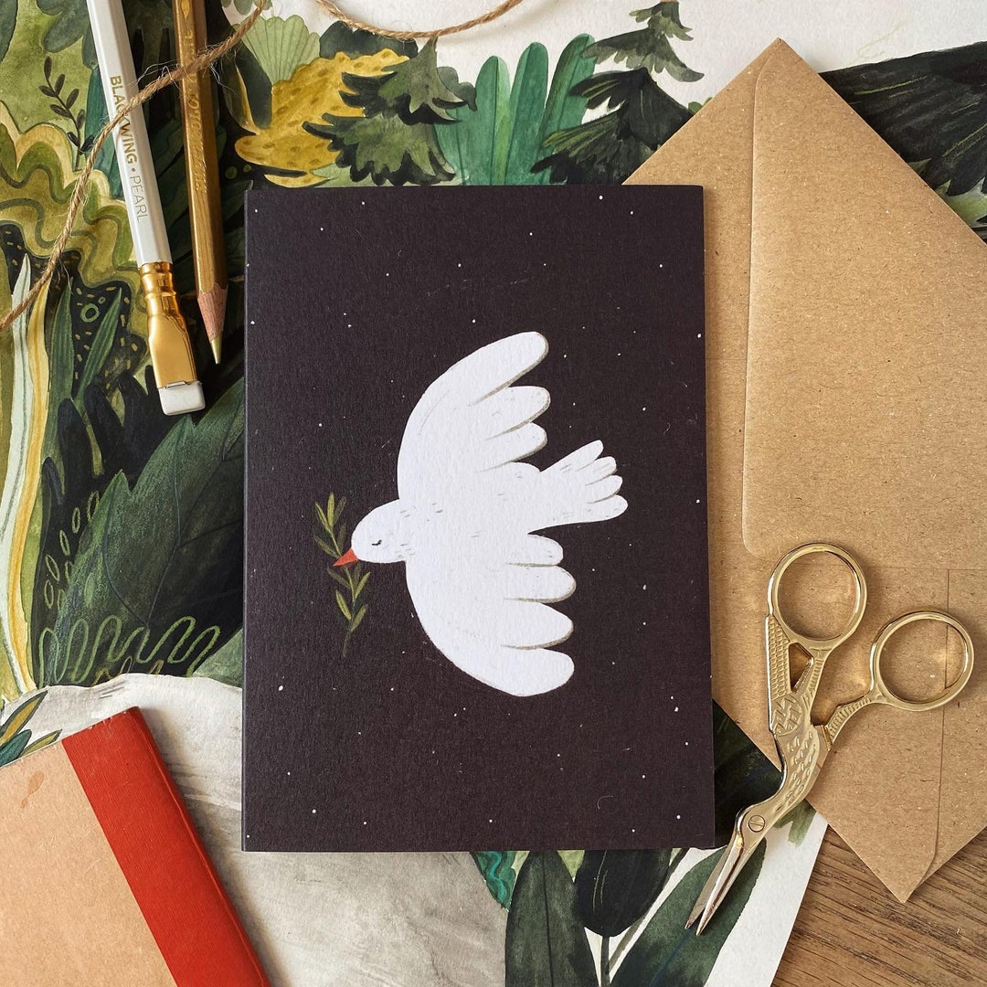 Peace Dove // Greeting Card - Etsy