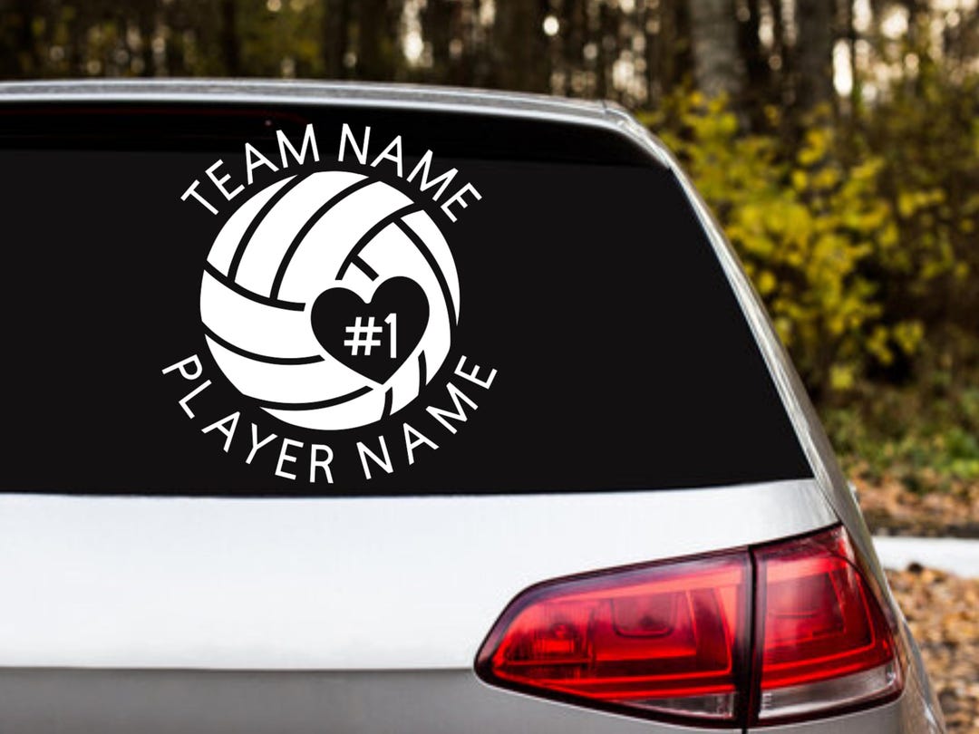 Custom Volleyball Player Vinyl Decal: Personalized Team Spirit - Etsy