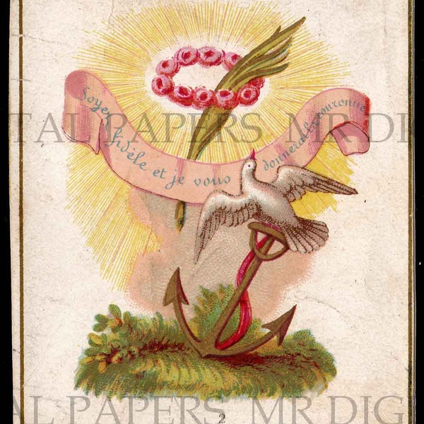 French Prayer Cards - Etsy