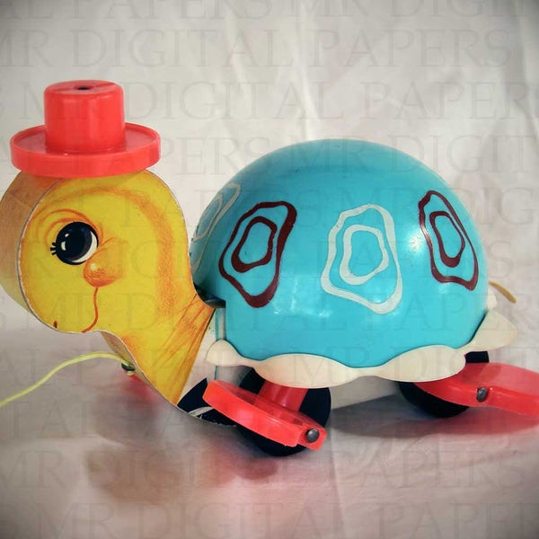 Turtle Pull Toy - Etsy