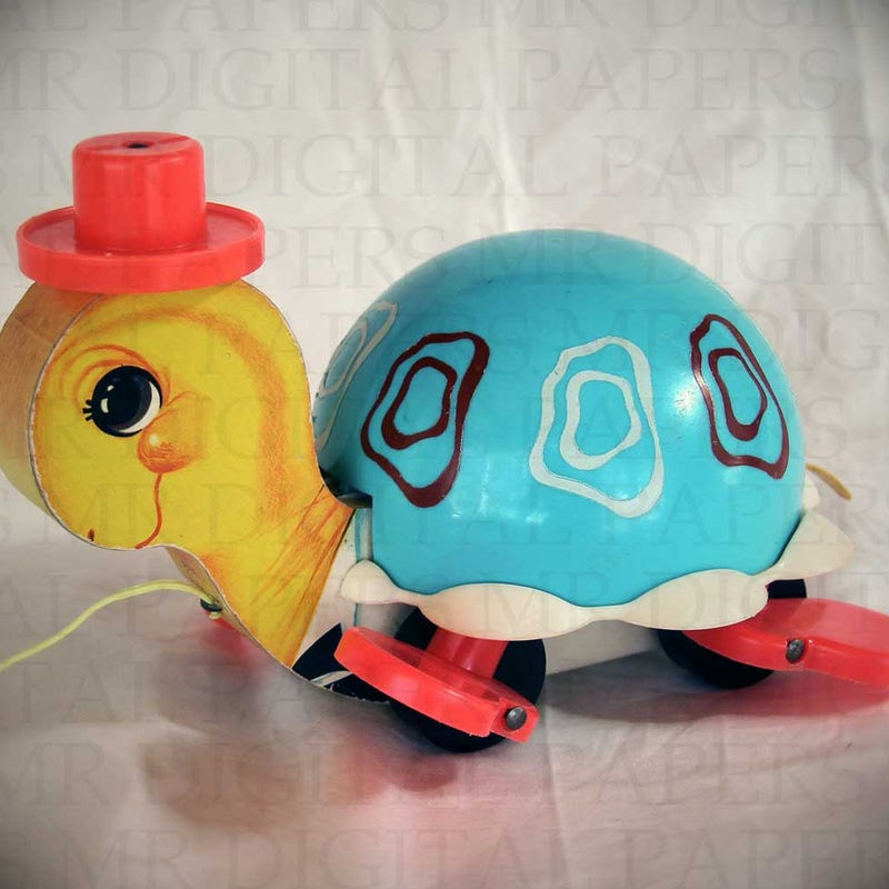 Turtle Pull Toy - Etsy