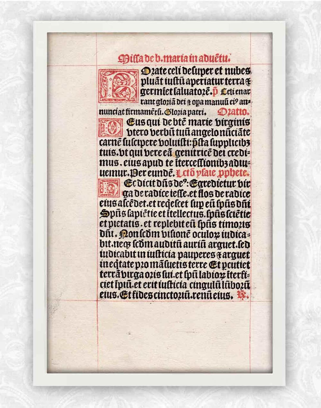 Antique Book Page / Catholic Missal / Antique Missale / Book Page ...