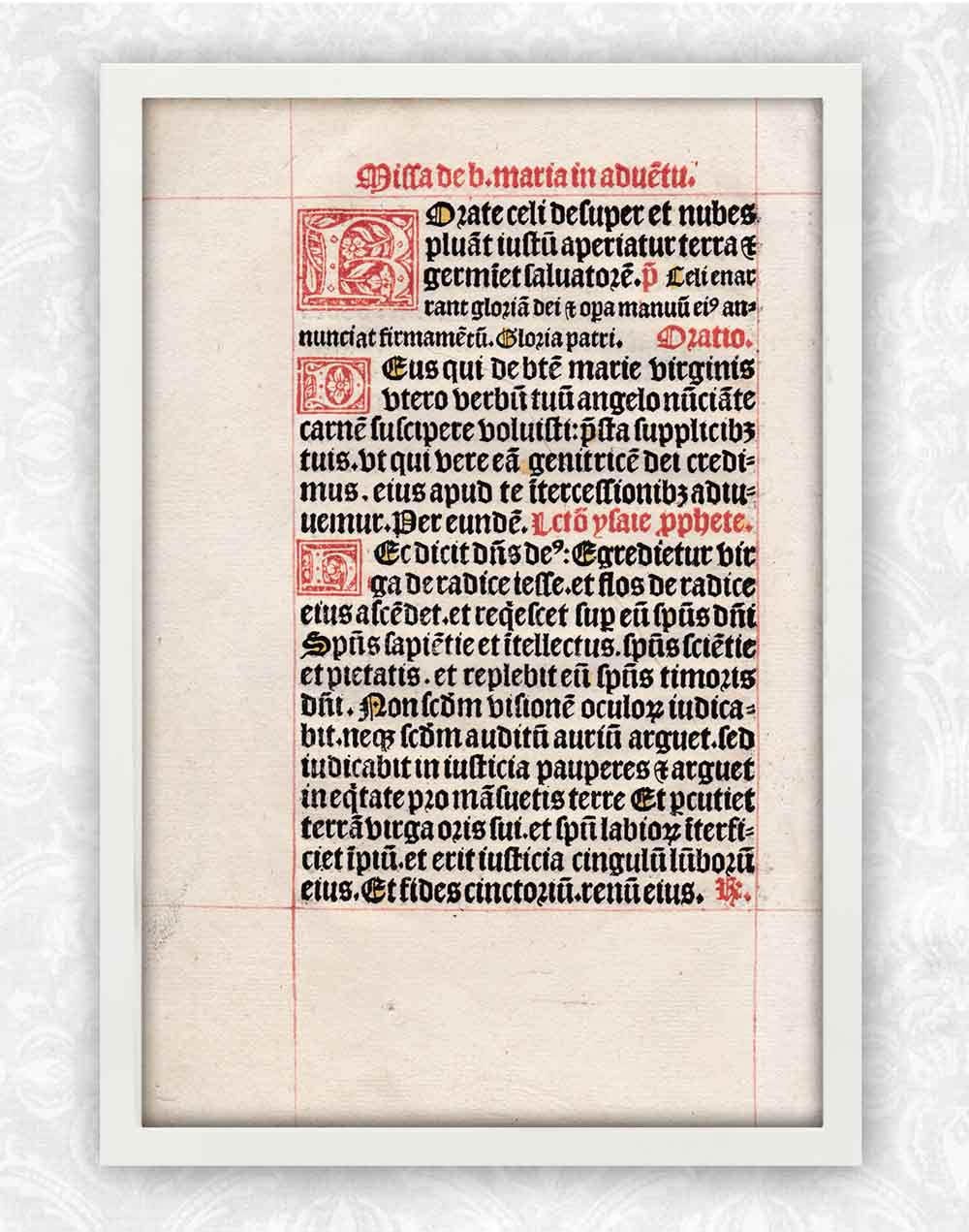 Antique Book Page / Catholic Missal / Antique Missale / Book Page ...