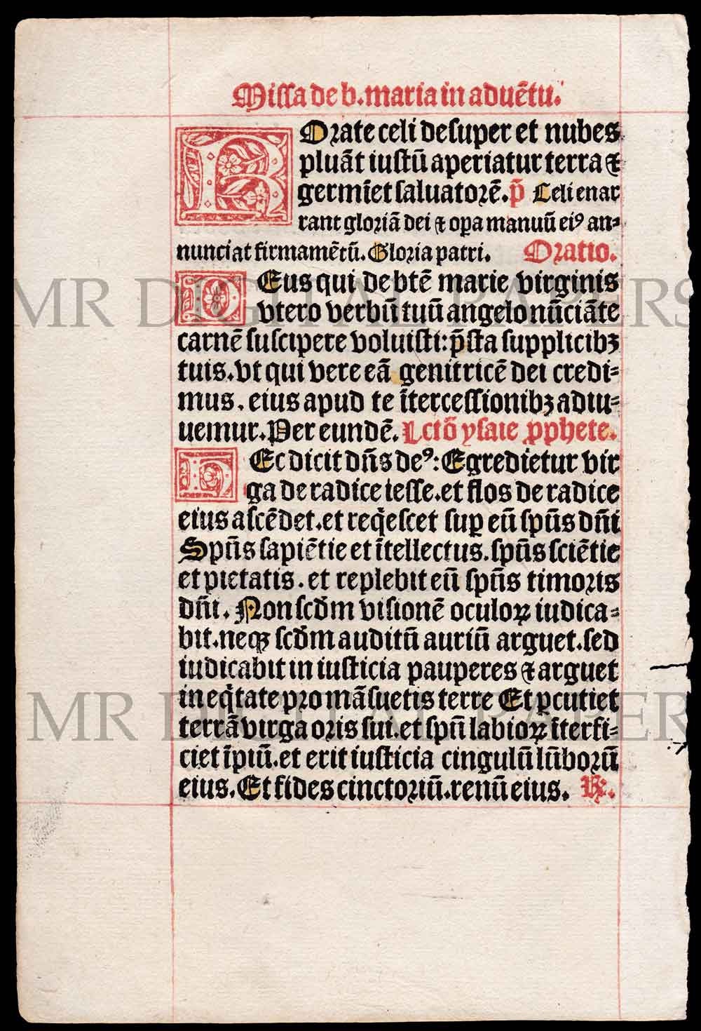 Antique Book Page / Catholic Missal / Antique Missale / Book Page ...