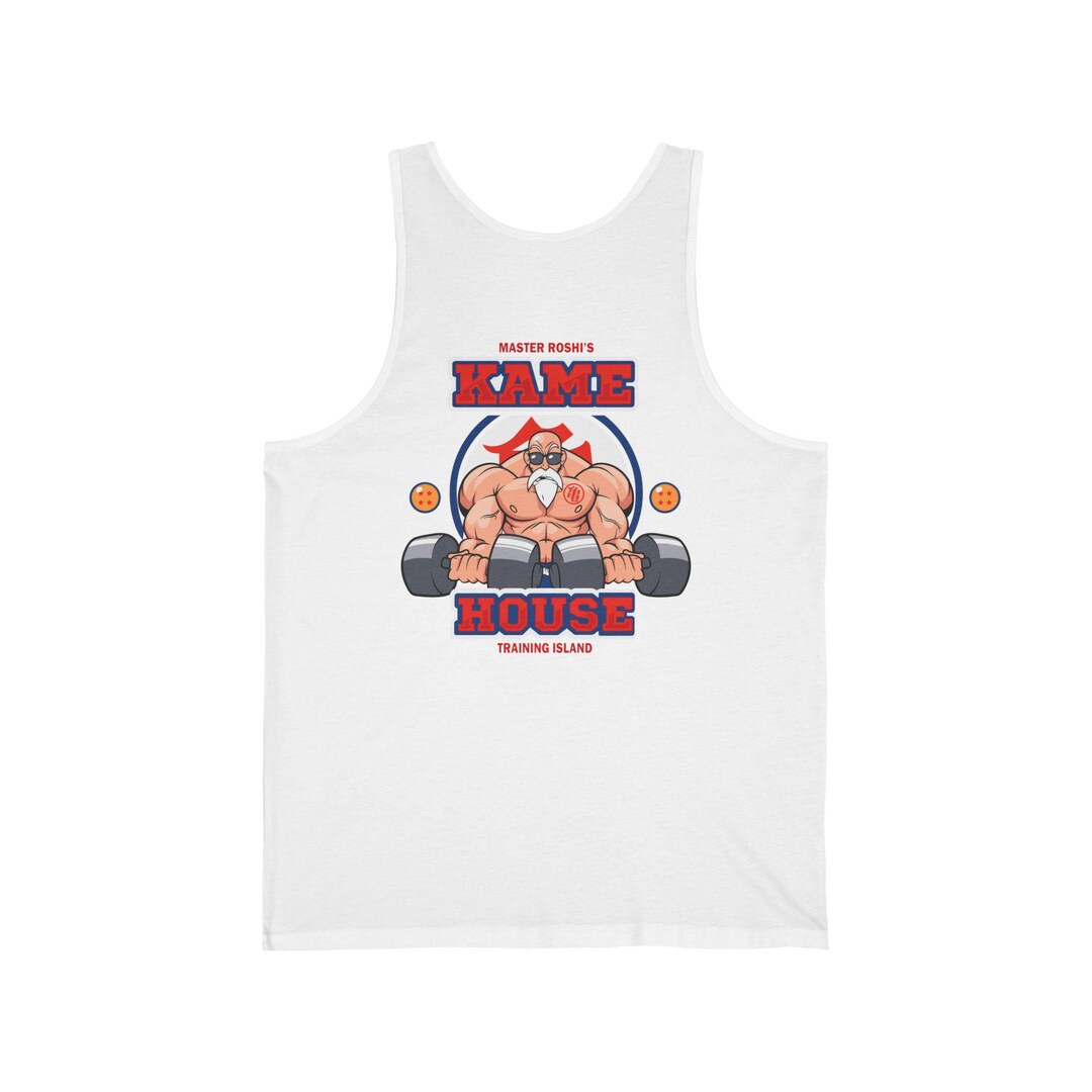 Master Roshi's Kame House Gym Tank - Unisex Jersey Activewear for ...