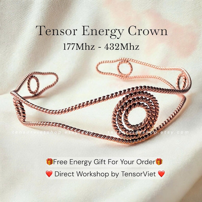 Handmade Copper Tensor Energy Crown – Chakra Balancing Headpiece ...