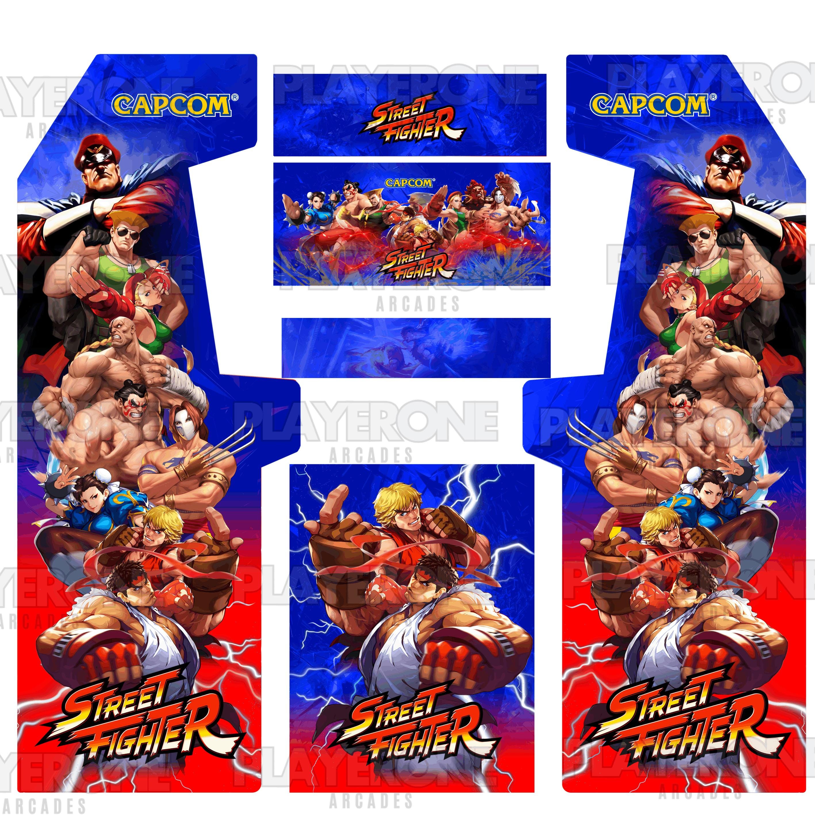 Street Fighter - Custom Arcade Vinyl Sticker Designs PDF - Printable ...