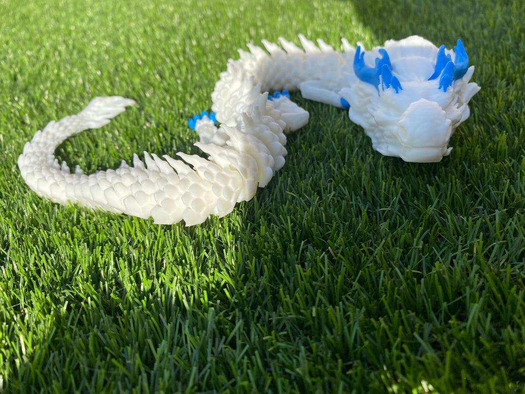 Articulated 3d Printed Multi Colour King Dragon 43cm Long - Etsy