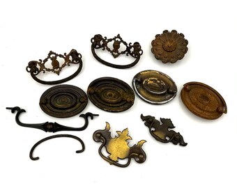 Mixed Metal Drawer Pulls - Etsy