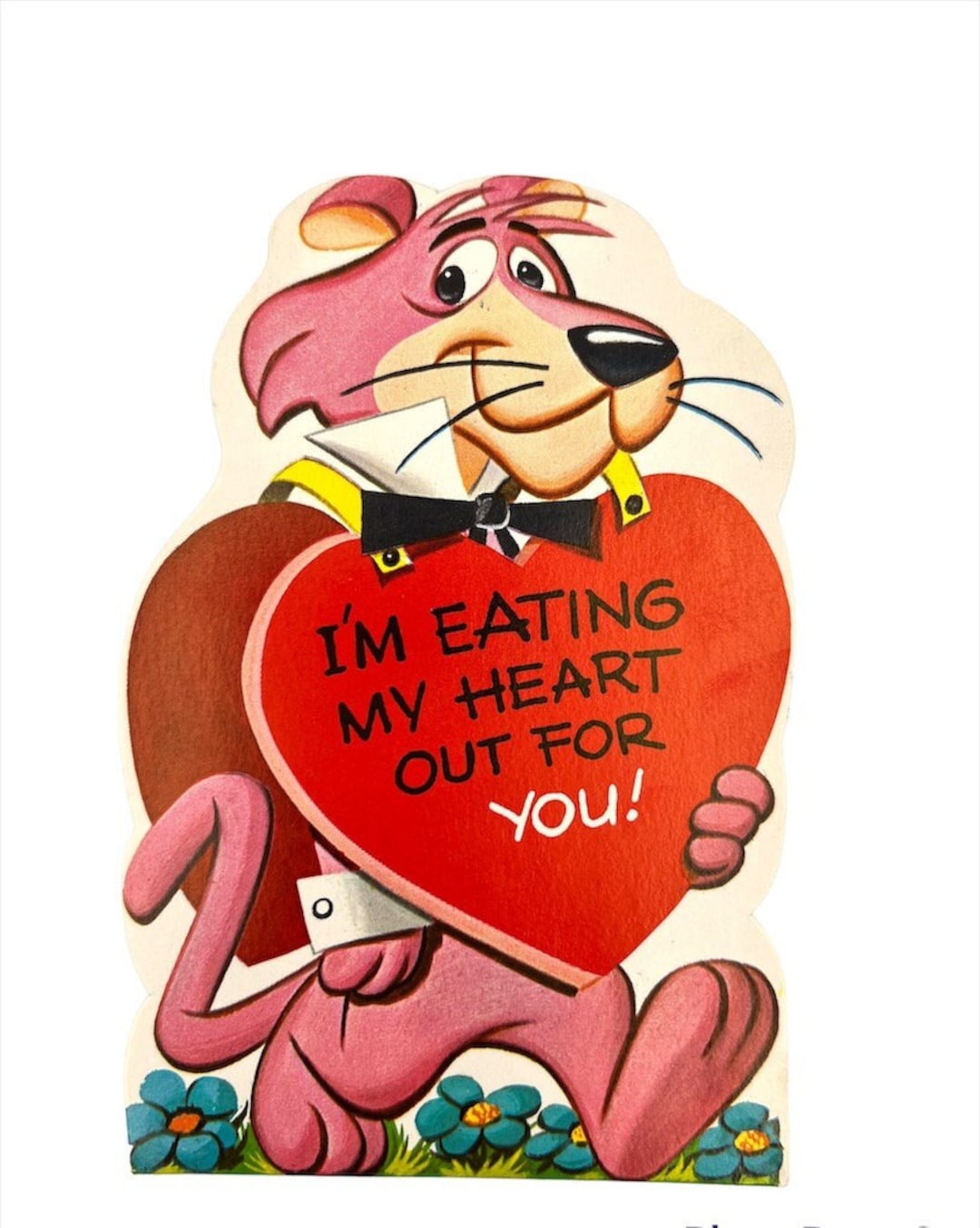 Vintage 1960s Pink Panther School Valentine Junk Journal Scrapbooking ...