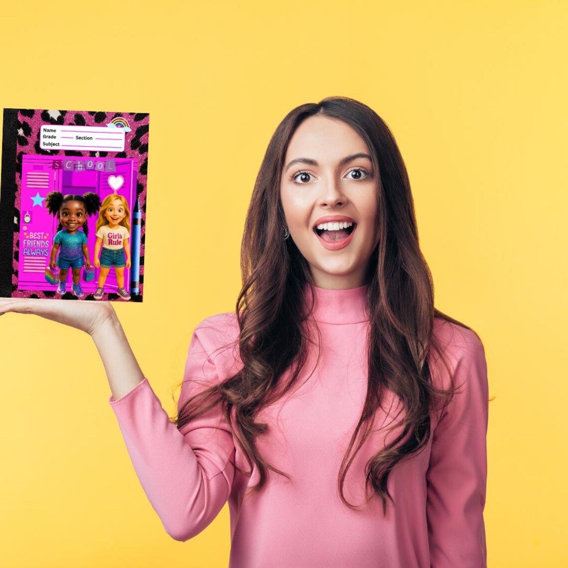 6 Editable Back to School Composition Notebook Template | Mockup ...