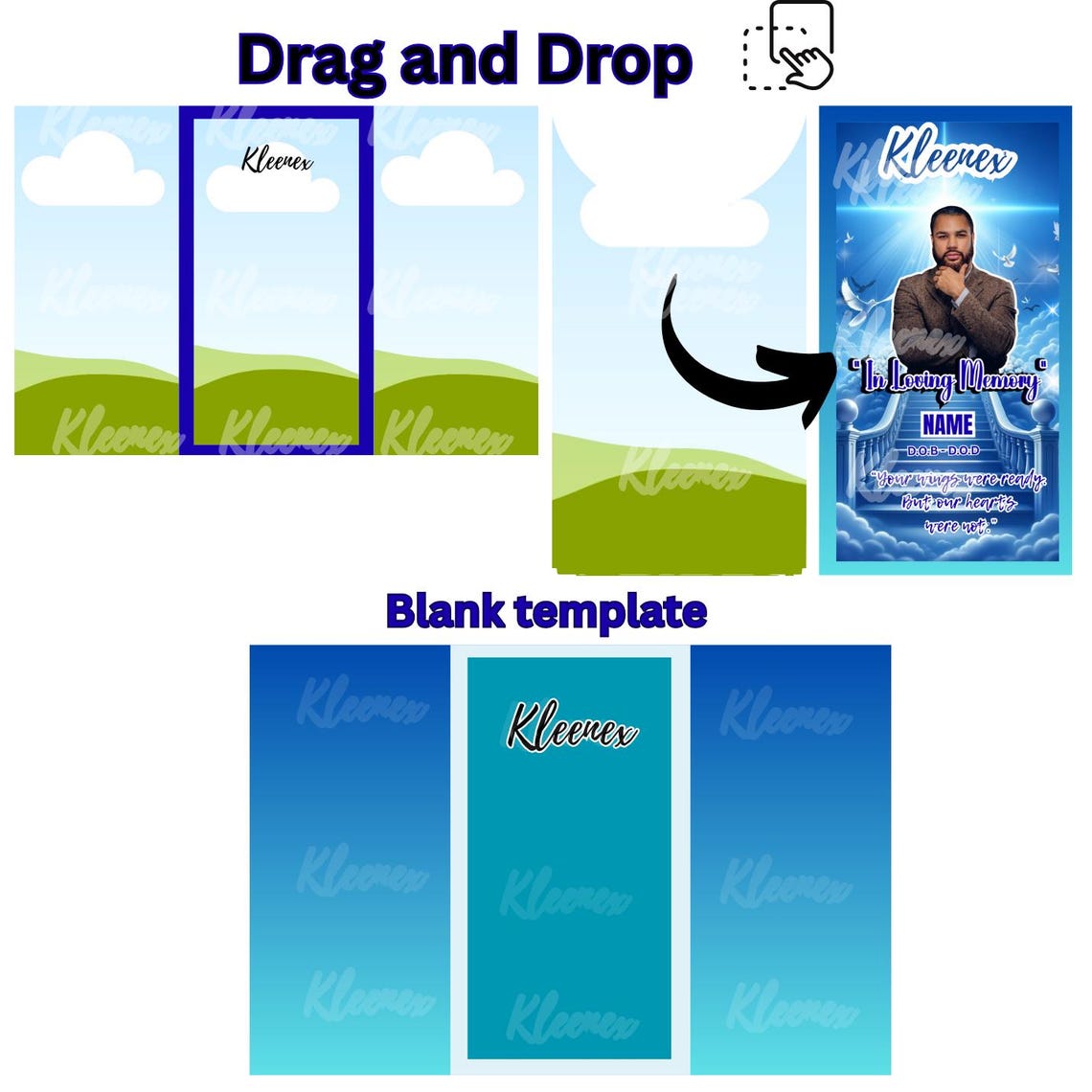Pocket Kleenex Templates • Graduation • Memorial • Editable Canva ...