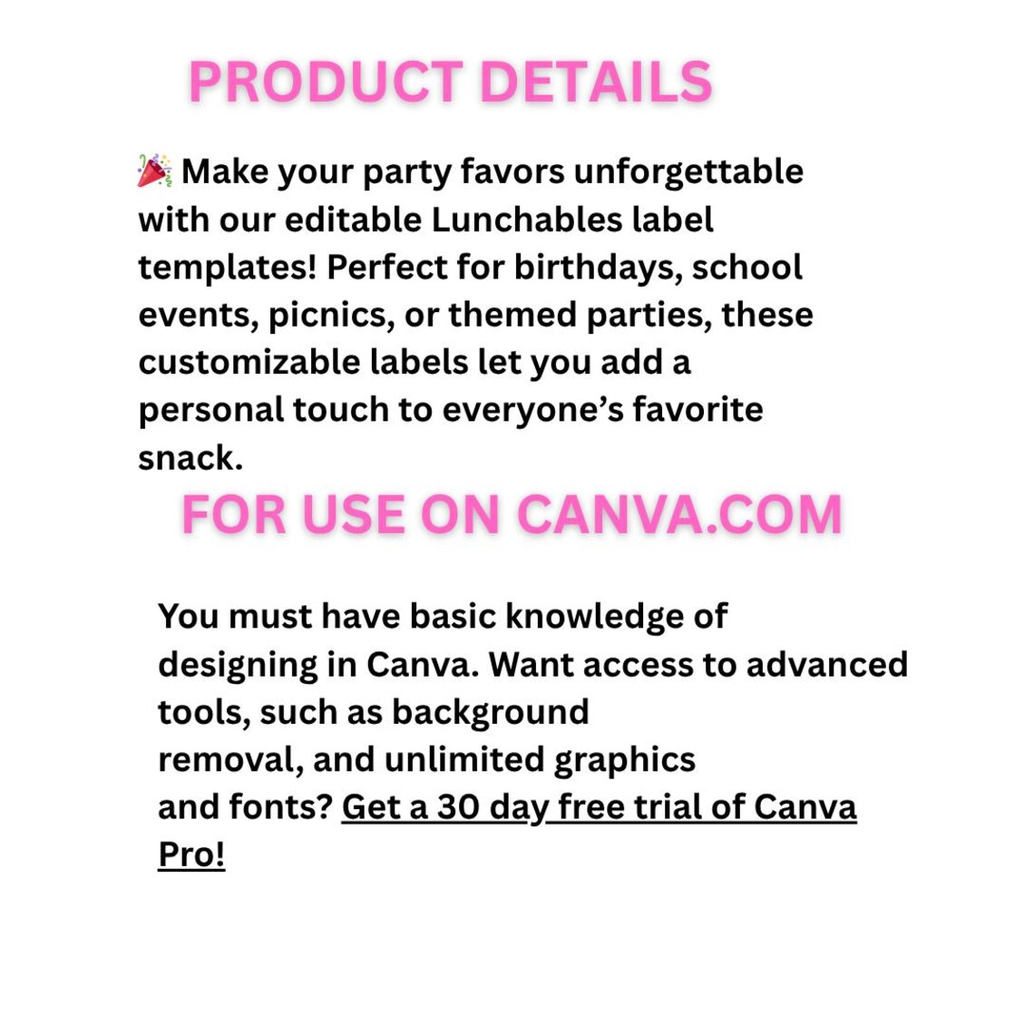 Editable Lunch Combo Label Template: Personalized Kids' Lunch (canva ...