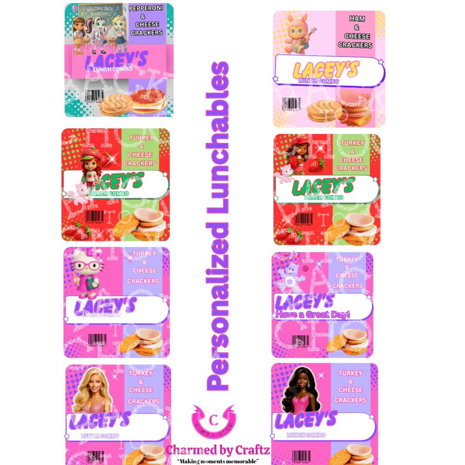 Editable Lunch Combo Label Template: Personalized Kids' Lunch (canva ...