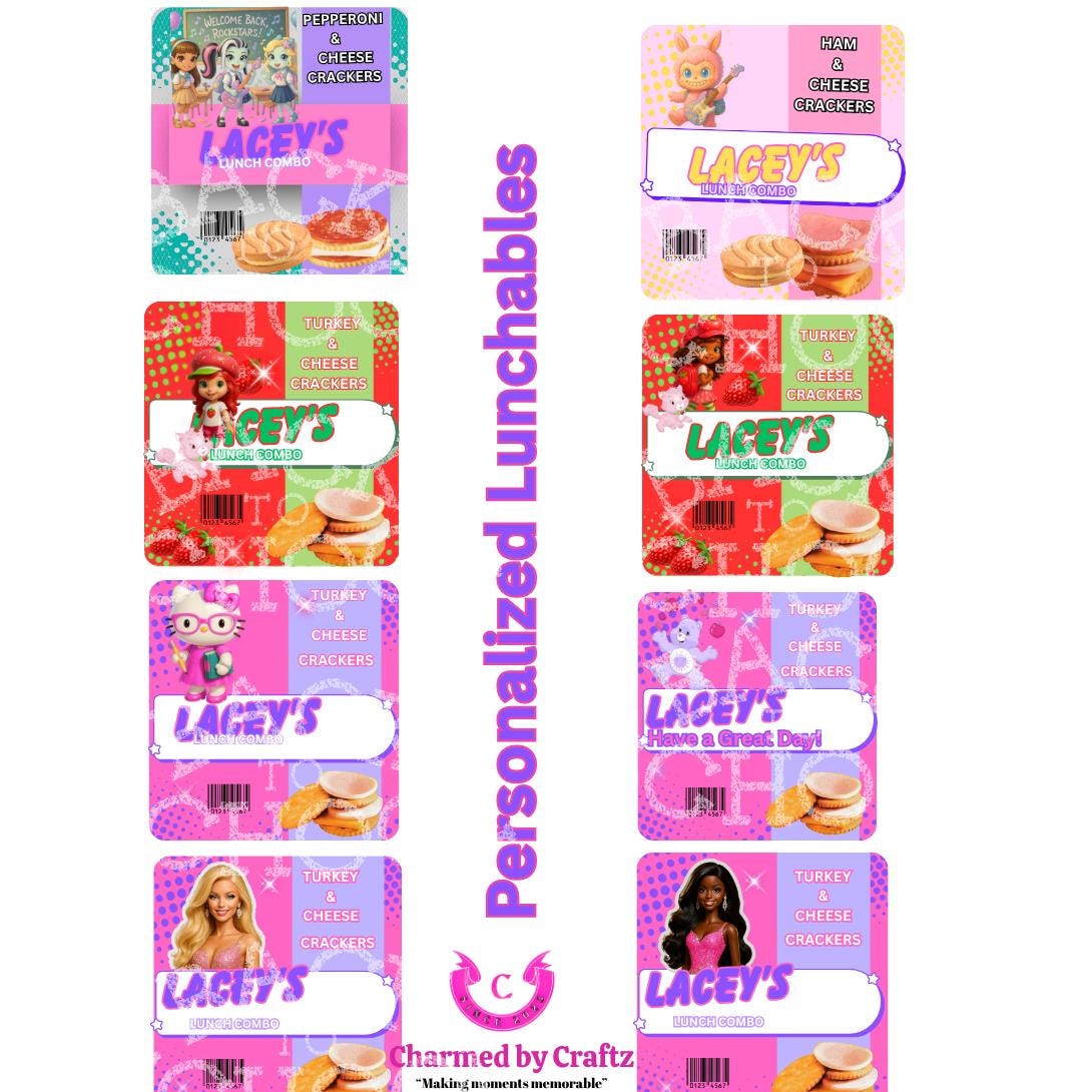 Editable Lunch Combo Label Template: Personalized Kids' Lunch (canva ...