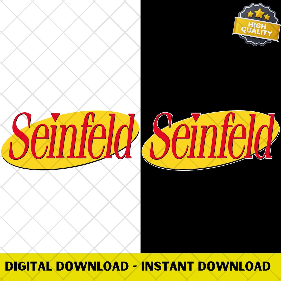 Seinfeld Logo PNG 90s Sitcom Digital Download Classic TV Show Graphic ...