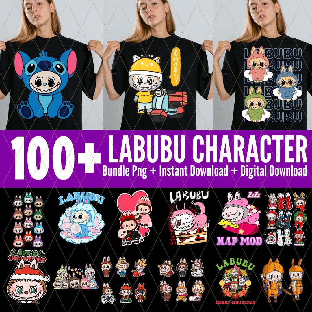 100+ Labubu Designs Bundle, Vector Digital File for Cricut, Laser Cut ...