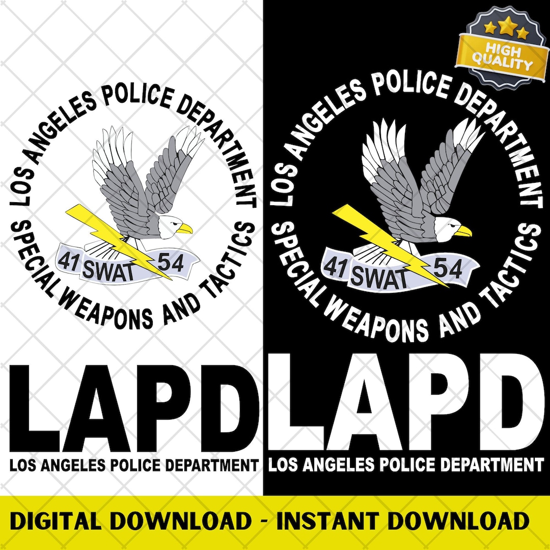 Los Angeles Police Department LAPD Swat Unit Rescue PNG SVG, Special ...