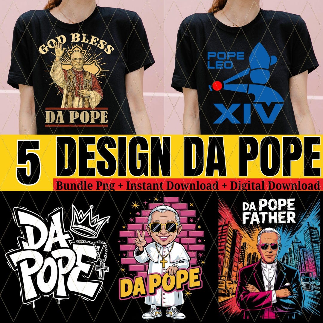 Da Pope Png, Vatican Pope, New Pope Leo XIV Bundle Png, May 8th 2025 ...