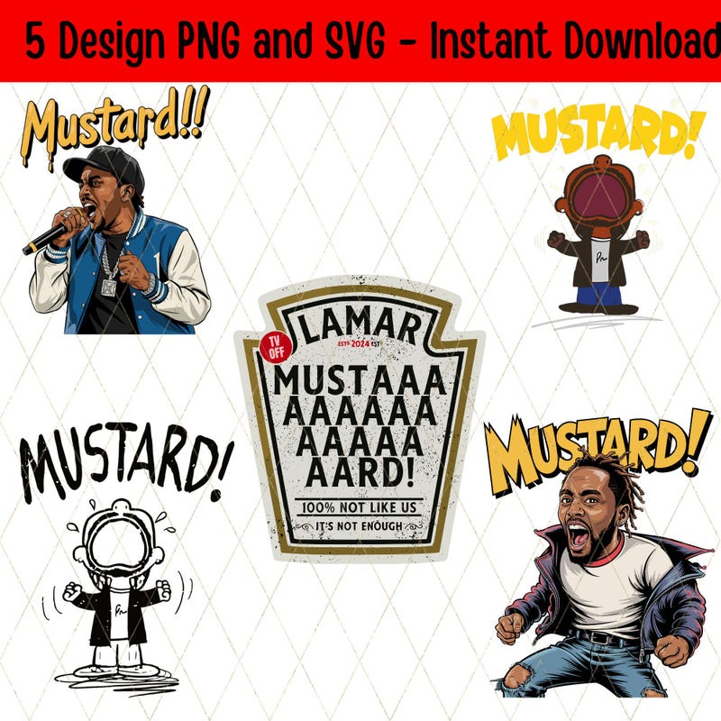 Kendrick Lamar Mustard Shirt - Etsy