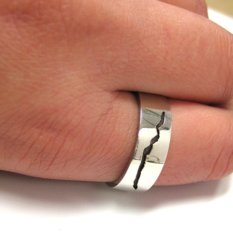 Dr Who Inspired Crack in Space and Time Ring Sterling Silver - Etsy