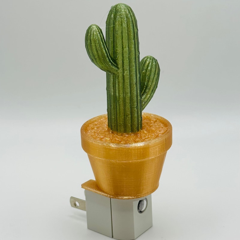 Cactus Led Nightlight - Etsy