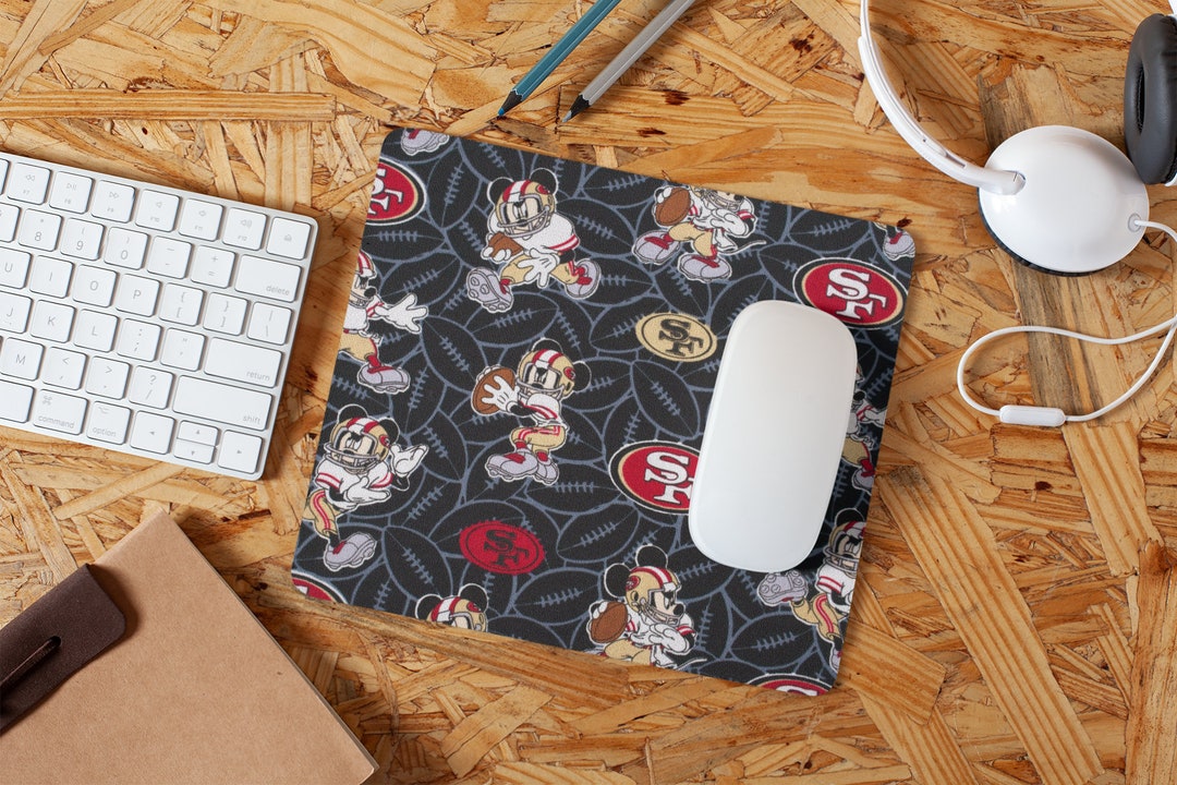 Mickey Mouse 49ers NFL Mousepad made With Licensed Fabric - Etsy