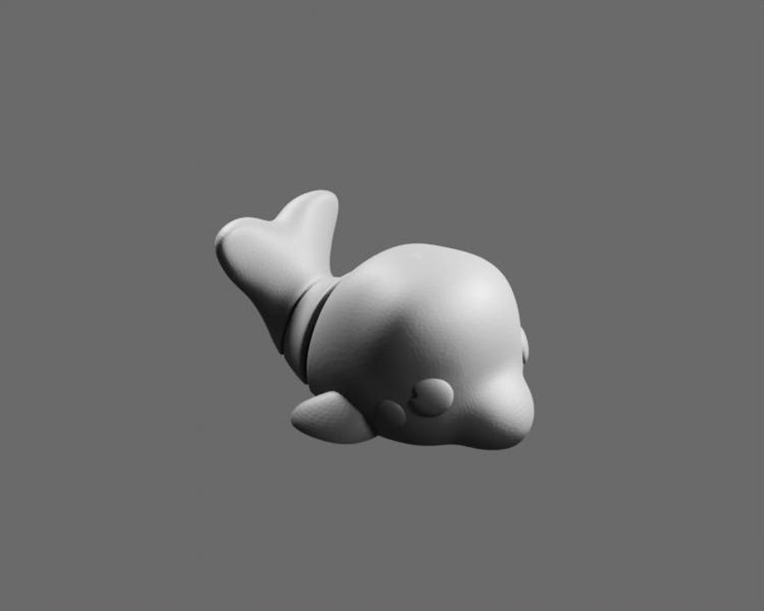 Beluga Whale Keychain STL File – Cute Ocean Animal Charm 3D Printable ...