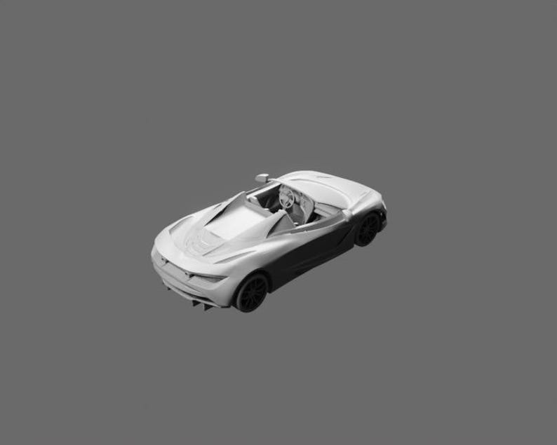 Mclaren 720S Spider STL File – Convertible Supercar 3D Printable Model ...