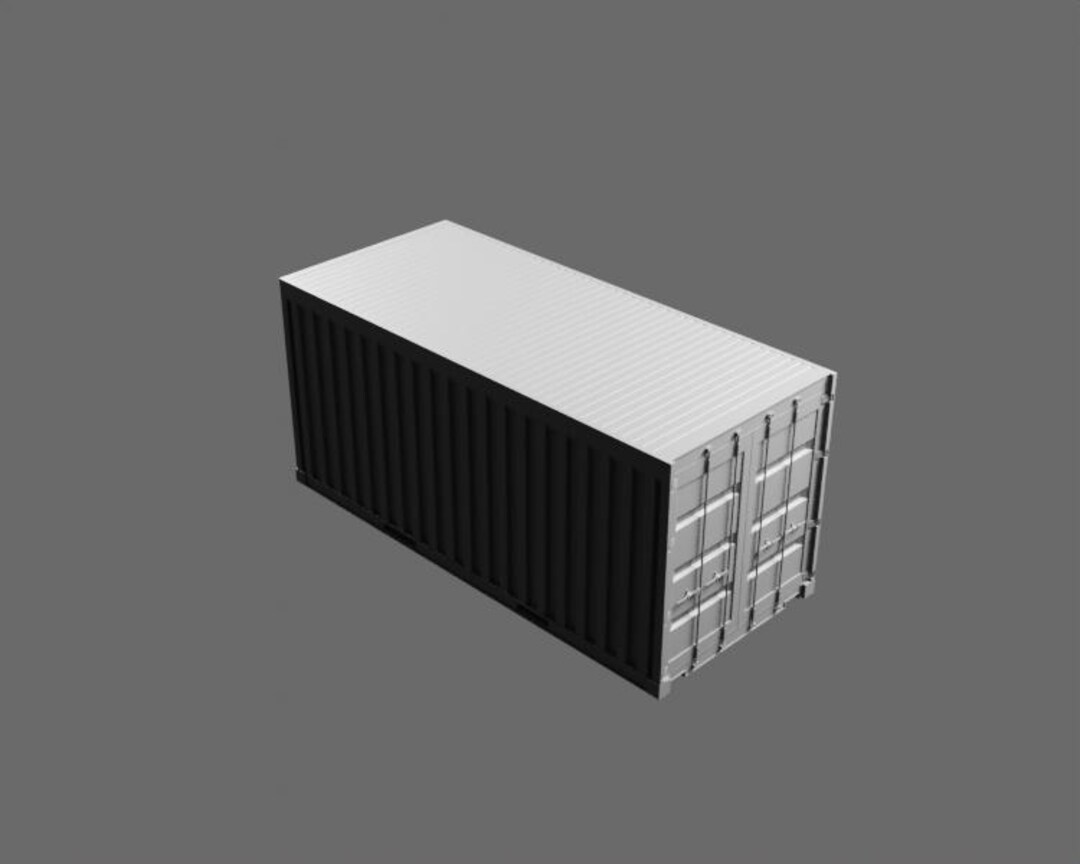 Used Shipping Container STL File – Industrial Storage 3D Printable ...