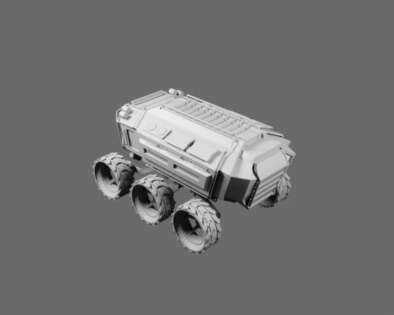 Planetary Rover STL File – Futuristic Space Exploration Vehicle 3D ...
