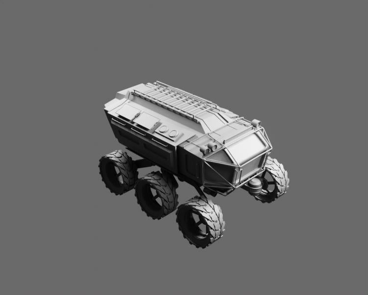 Planetary Rover STL File – Futuristic Space Exploration Vehicle 3D ...