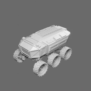 Planetary Rover STL File – Futuristic Space Exploration Vehicle 3D ...