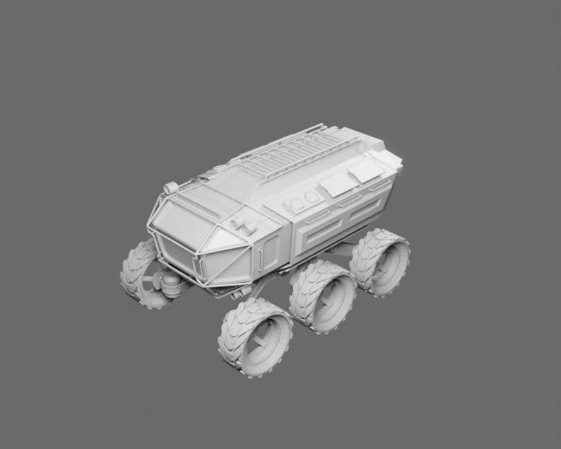 Planetary Rover STL File – Futuristic Space Exploration Vehicle 3D ...