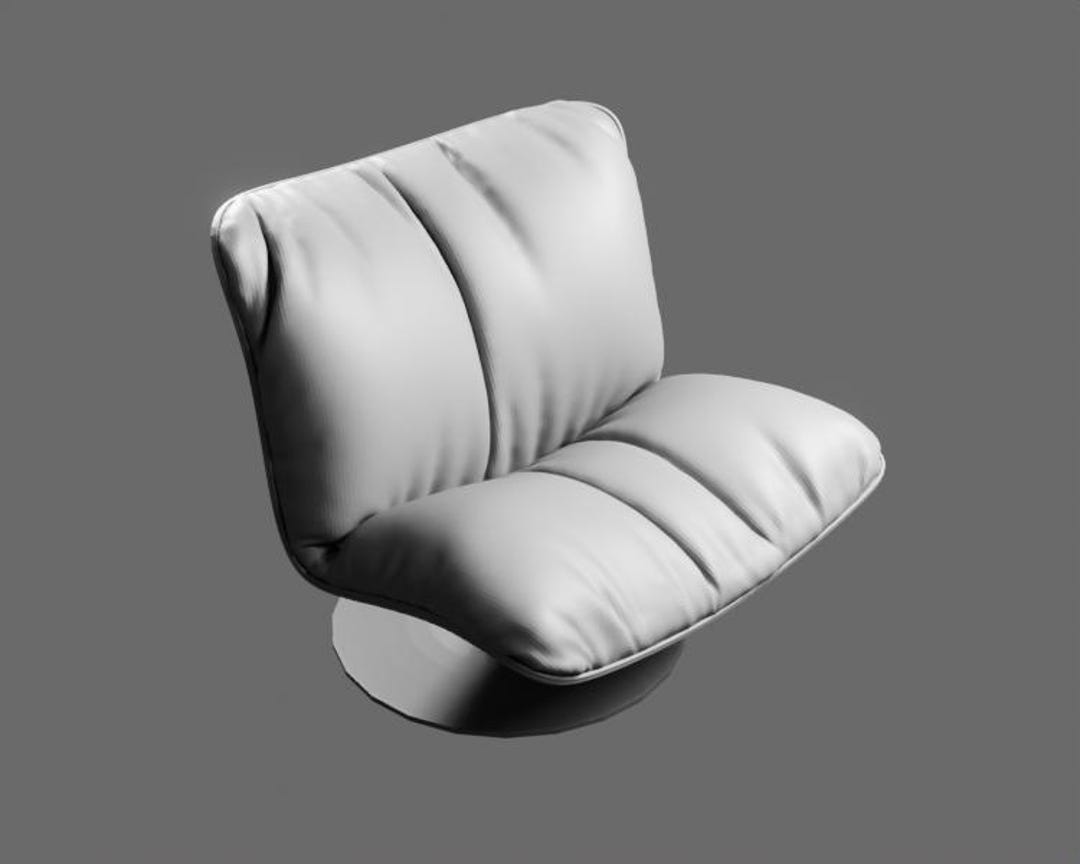 Baxter Marilyn STL File – Elegant Designer Armchair 3D Printable Model ...
