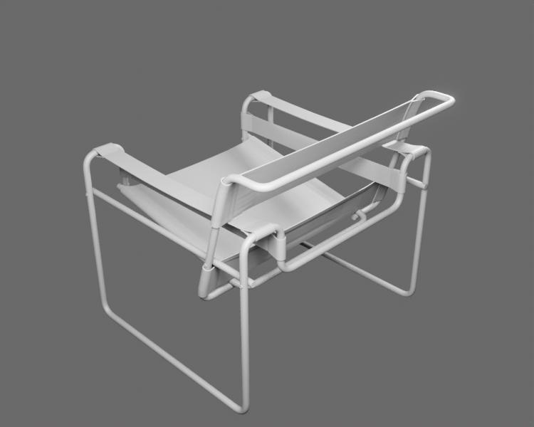 Wassily Chair STL File – Iconic Bauhaus Furniture 3D Printable Model - Etsy