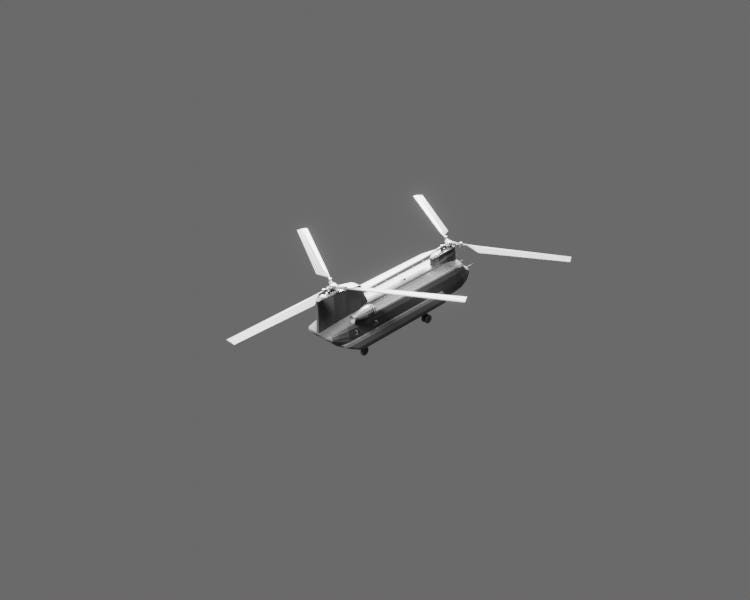 CH-47 Chinook Helicopter STL File – Military Transport Aircraft 3D ...