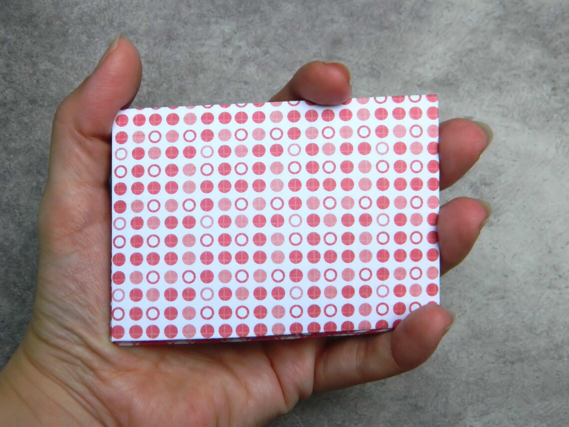 Handmade Paper Envelopes - Set of 6 - Brick Fire Red White Figures ...