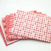 Handmade Paper Envelopes - Set of 6 - Brick Fire Red White Figures ...
