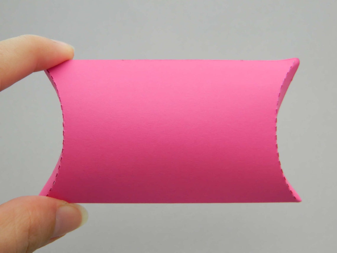 Hot Pink Gift Wrap Pillow Boxes, Package of 15, Pink Boxes, Hot Pink ...