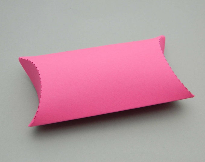 Hot Pink Gift Wrap Pillow Boxes, Package of 15, Pink Boxes, Hot Pink ...