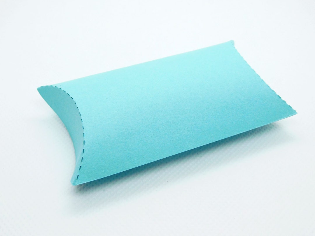 Light Teal Turquoise Pillow Boxes. Package of 10. Turquoise Gift Boxes ...
