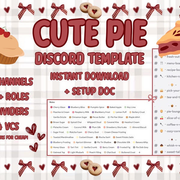 Cute Discord Server Templates - Etsy