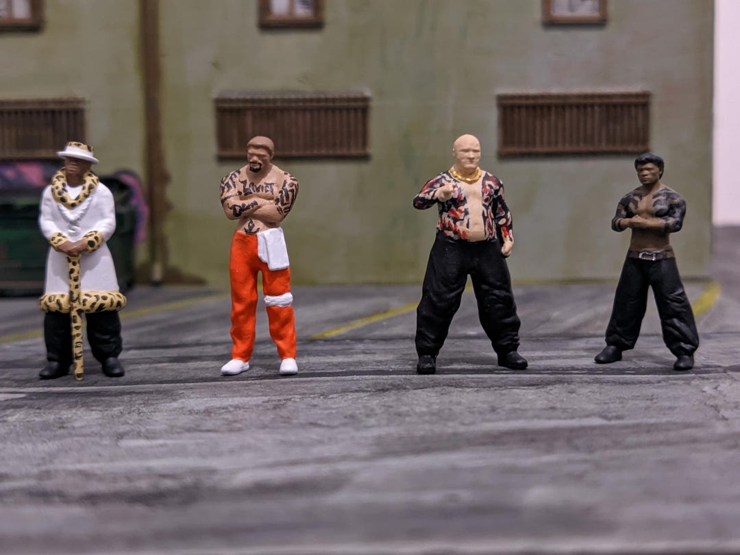 1/64 Scale Gangster Miniature Figure: Mob Crew Diorama - Etsy