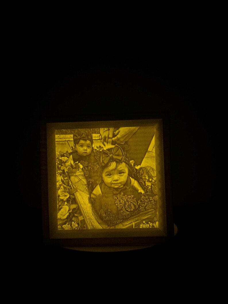 Custom Lithophane Light Box, Personalized Family Portrait LED Lamp ...