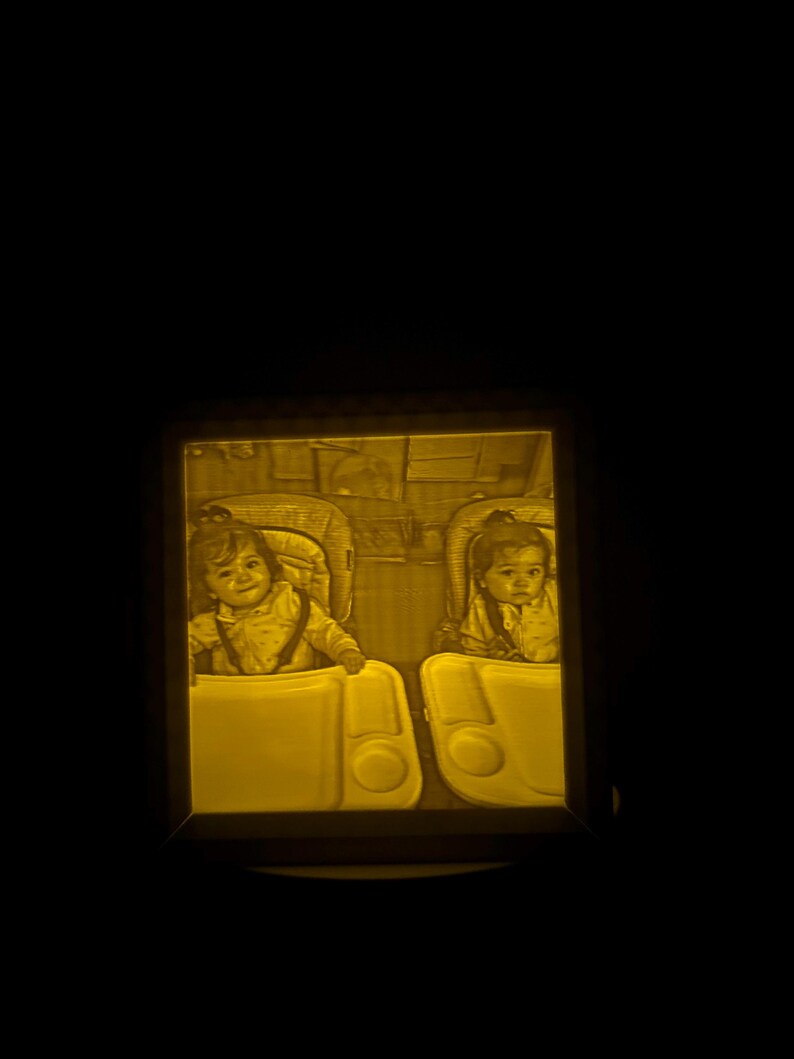 Custom Lithophane Light Box, Personalized Family Portrait LED Lamp ...